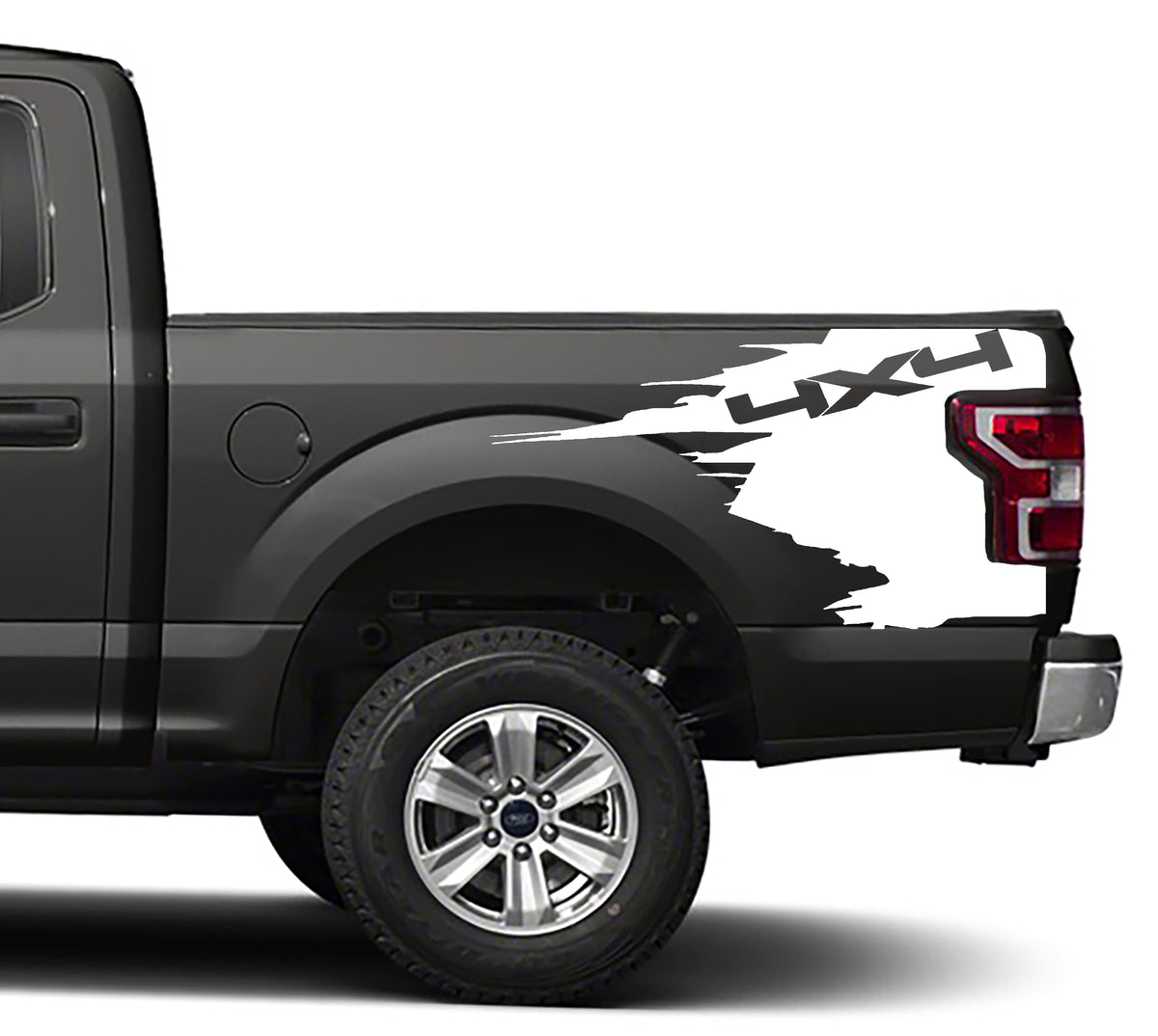 Ford F-150 4x4 Off Road Bed Decals (Pair) : Vinyl Graphics Kit Fits (2