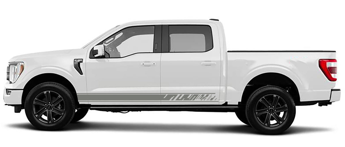 Ford F-150 Rocker Panel Stripes Decals (Pair) : Vinyl Graphics Kit Fit