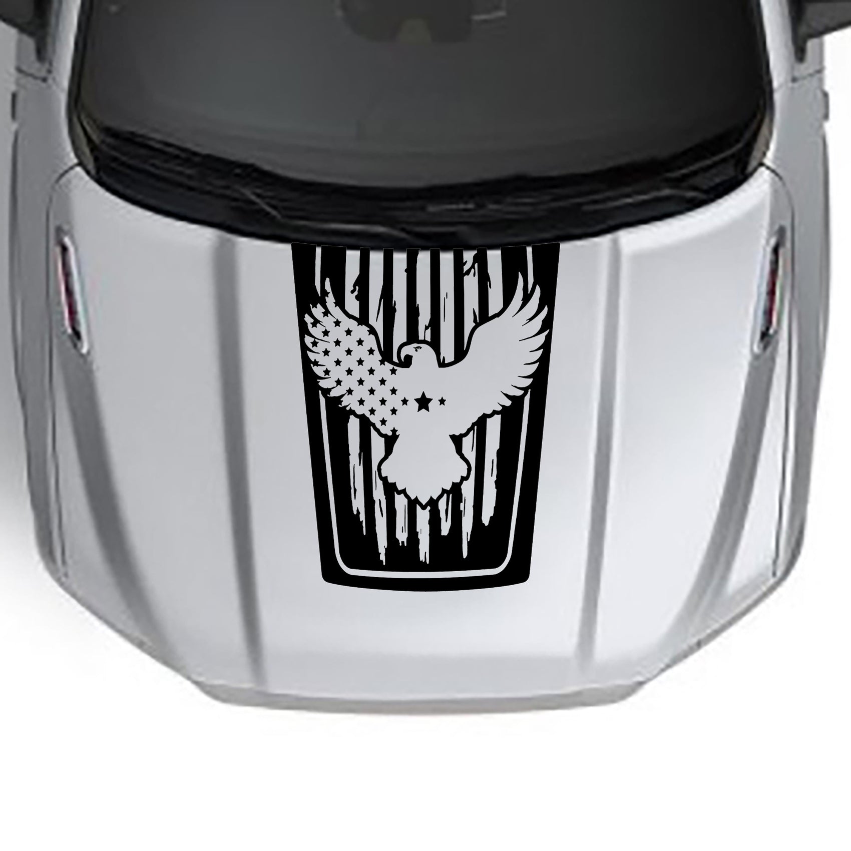 Dodge Ram Eagle Flag Base Model Hood Decal : Vinyl Graphics Kit Fits