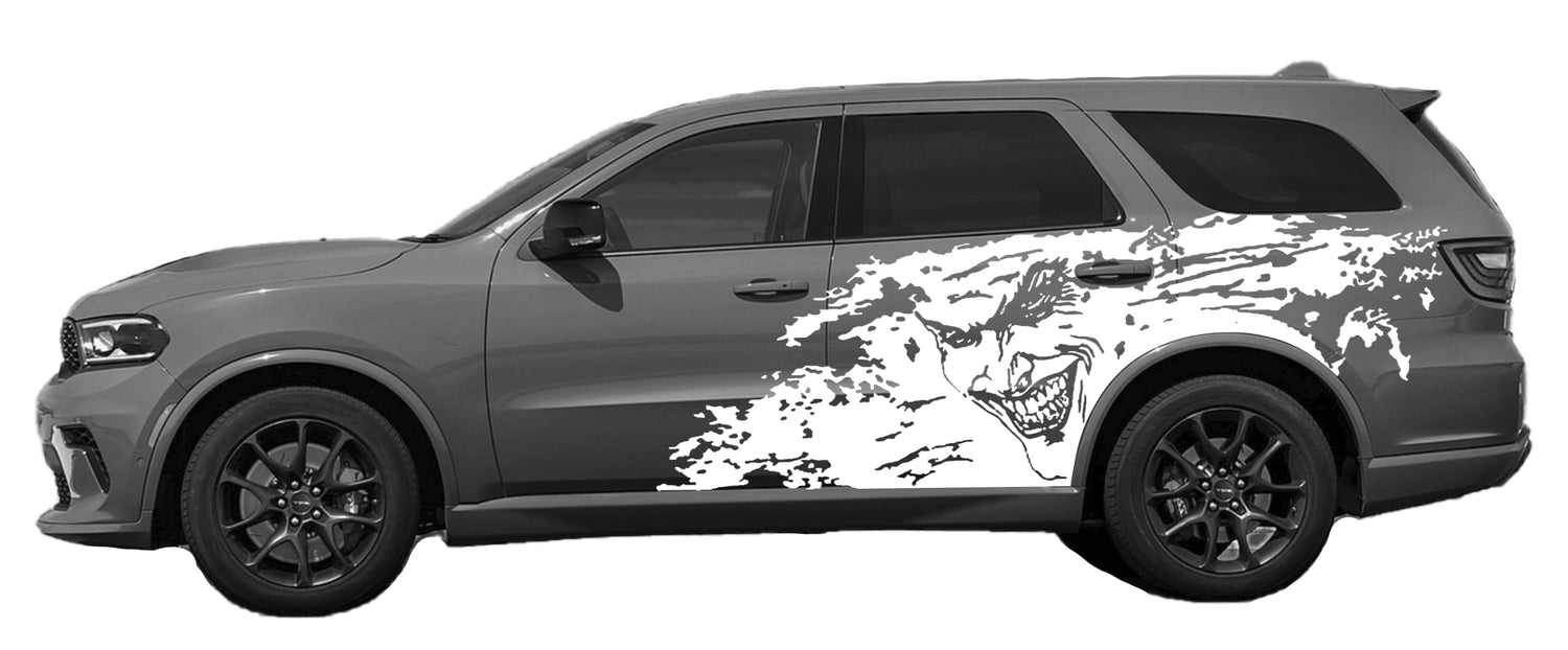 Dodge Durango Joker Splash Grunge Side Decals (Pair) : Vinyl Graphics