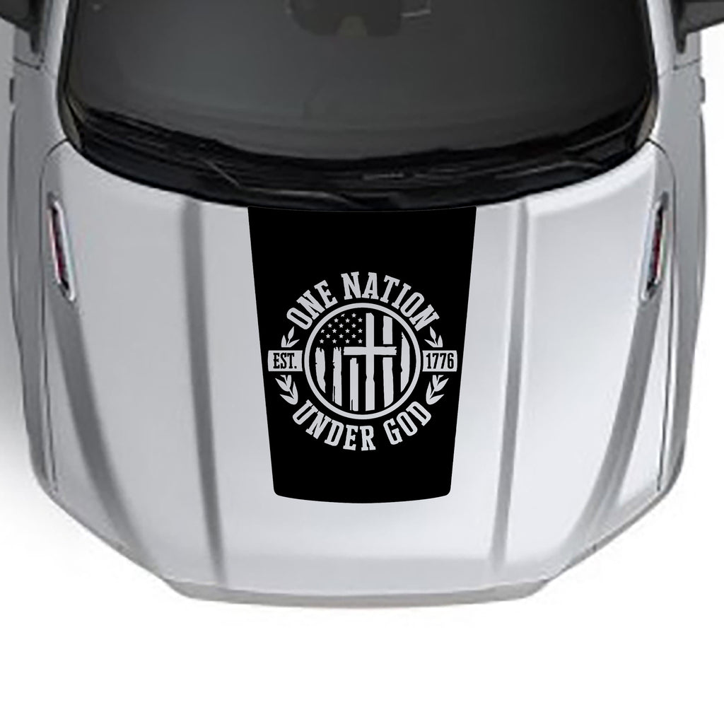 One Nation Under God Hood Decal for Dodge Ram 5th Gen | Base Model Hood ...