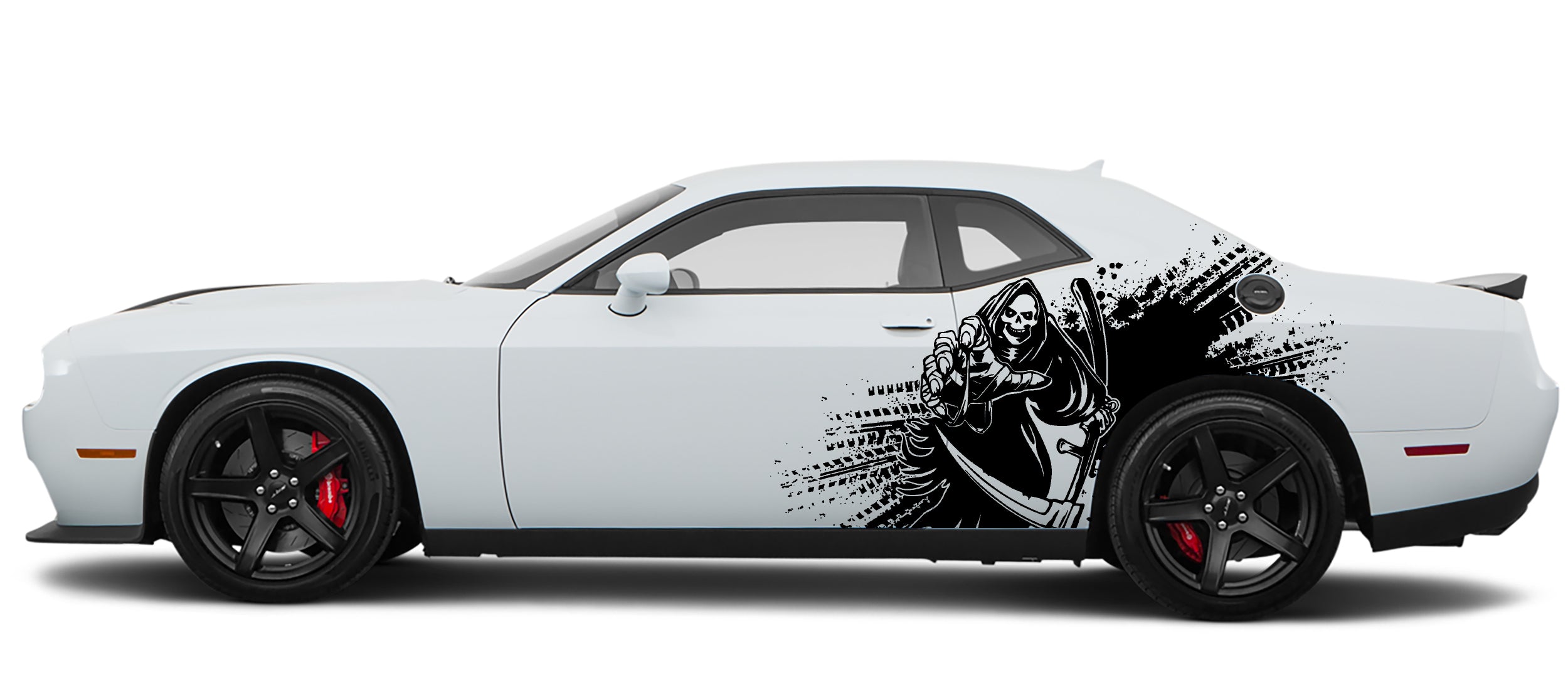 Dodge Challenger Reaper Splash Side Decals (Pair) : Vinyl Graphics Kit