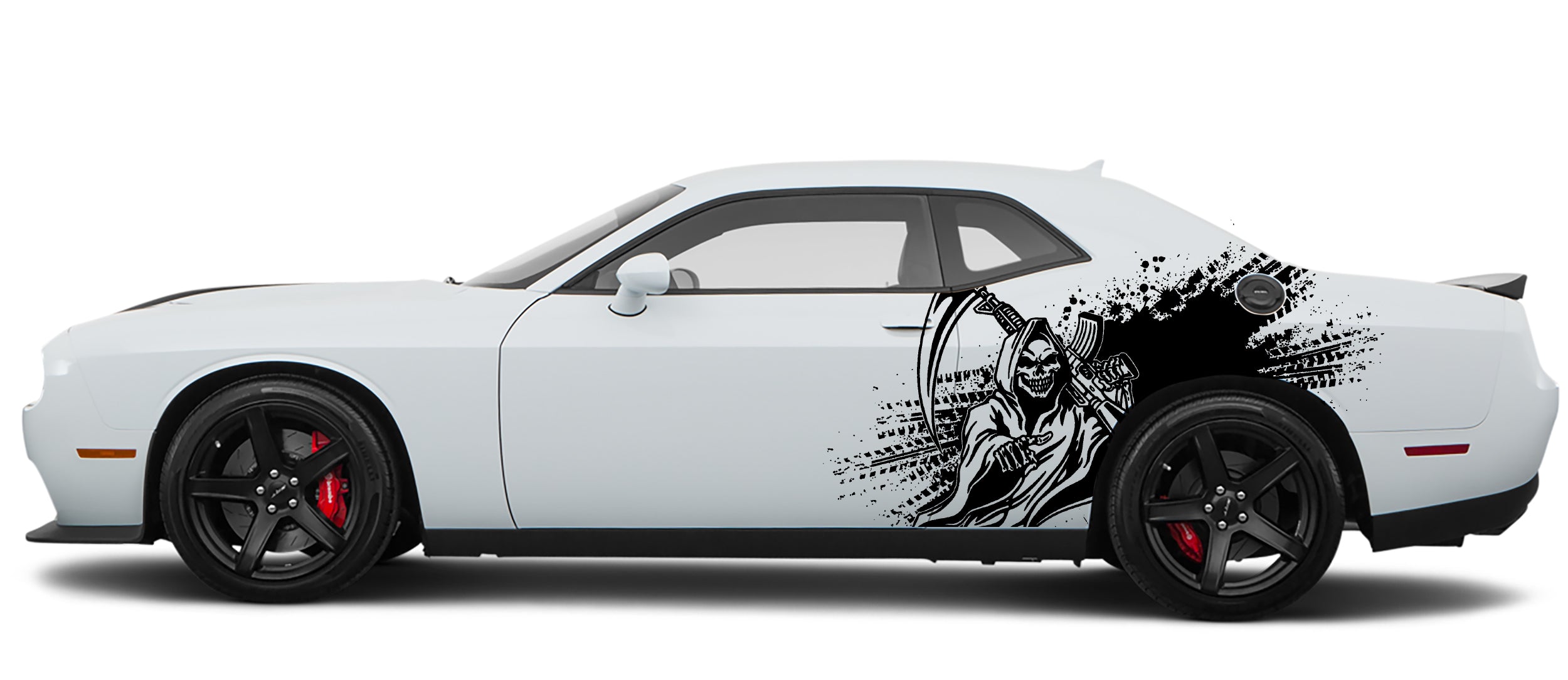 Dodge Challenger Reaper Splash Side Decals (Pair) : Vinyl Graphics Kit