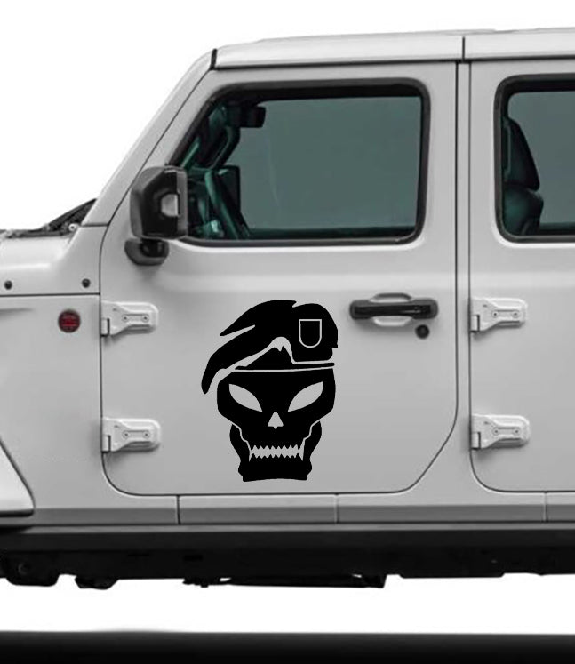 Jeep Wrangler Special Ops Skull Side Decals Custom Vinyl Graphics.