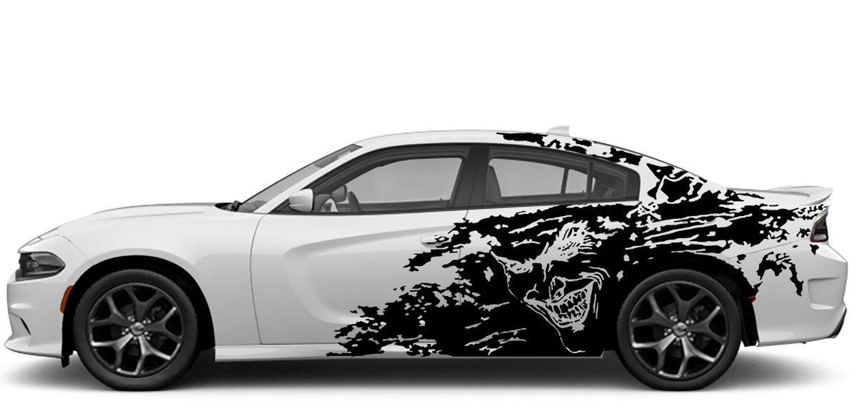 Dodge Charger Joker Grunge Side Decals : Vinyl Graphics and Stickers ...