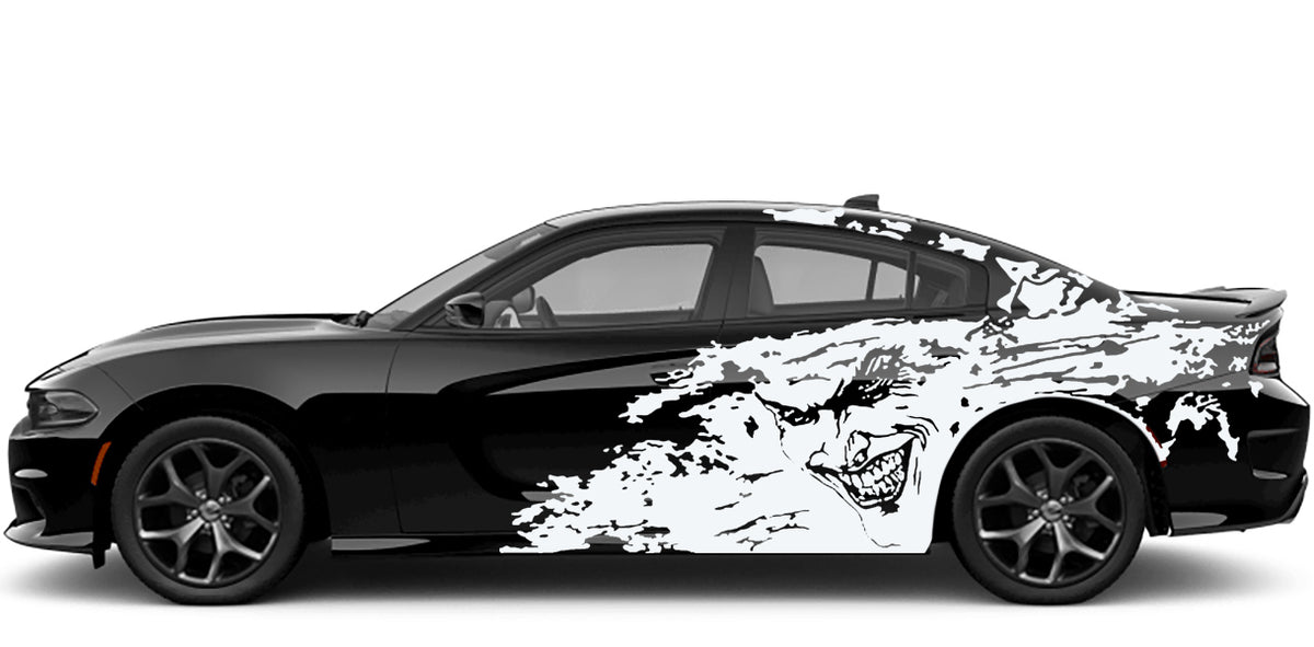 Dodge Charger Joker Grunge Side Decals : Vinyl Graphics and Stickers ...