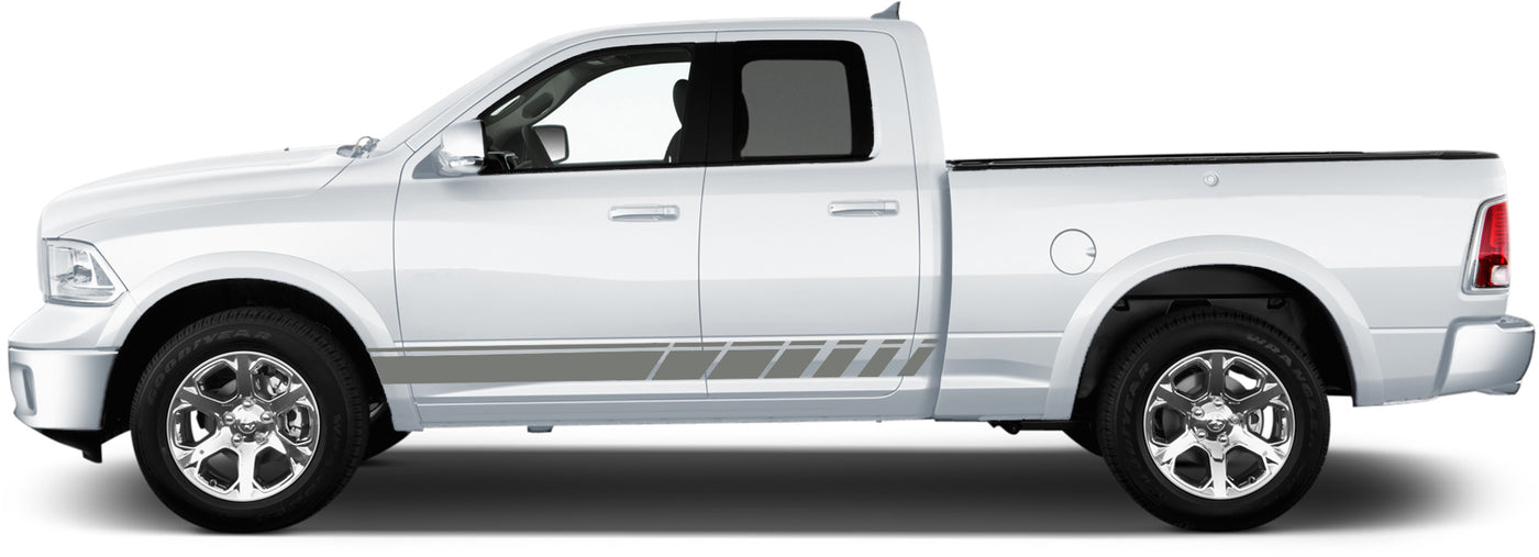 Dodge Ram 1500 Racing Rocker Stripes Decal 2009-2018 | Vinyl Graphics