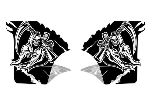Dodge Ram Reaper Bed Decals (Pair) : Vinyl Graphics Kit Fits (2002-200