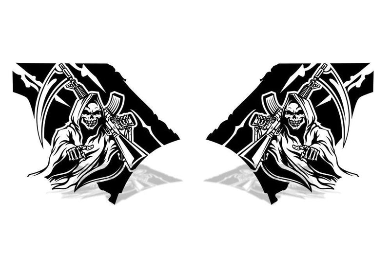 Dodge Ram Reaper Bed Decals (Pair) : Vinyl Graphics Kit Fits (2009-201