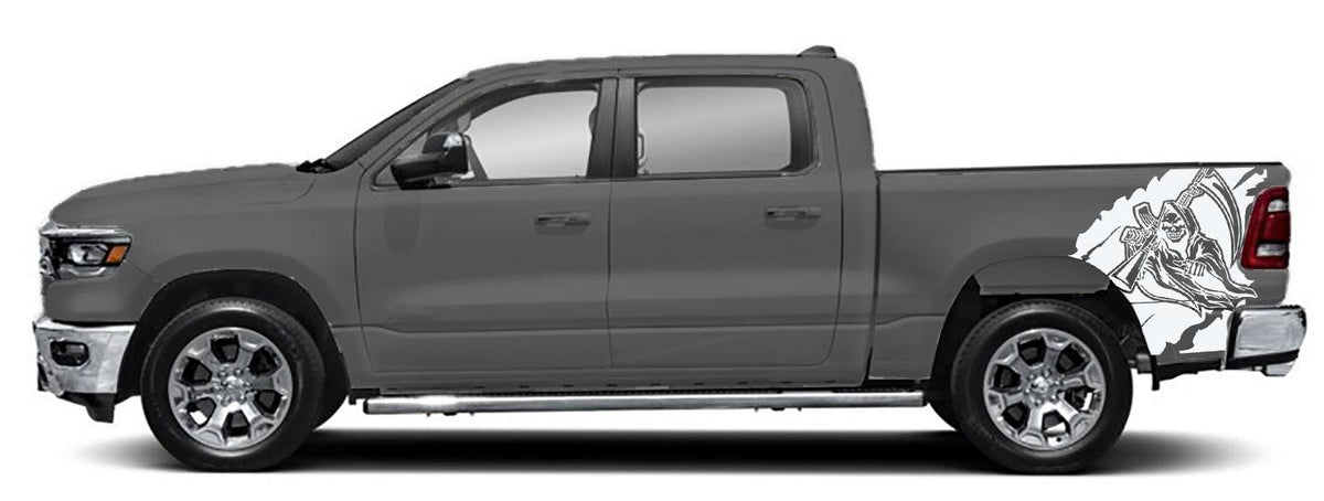 Reaper Bedside Decals for Dodge Ram 5th Gen | Grim Reaper Rear Bed ...