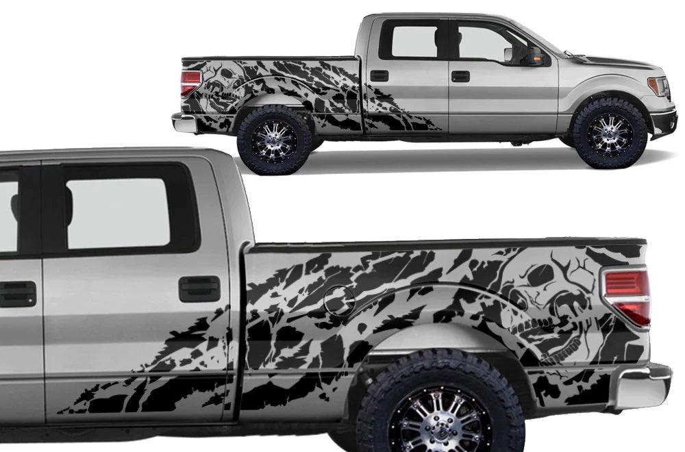 Ford F-150 Nightmare Side Decals (Pair) : Vinyl Graphics Kit Fits (200