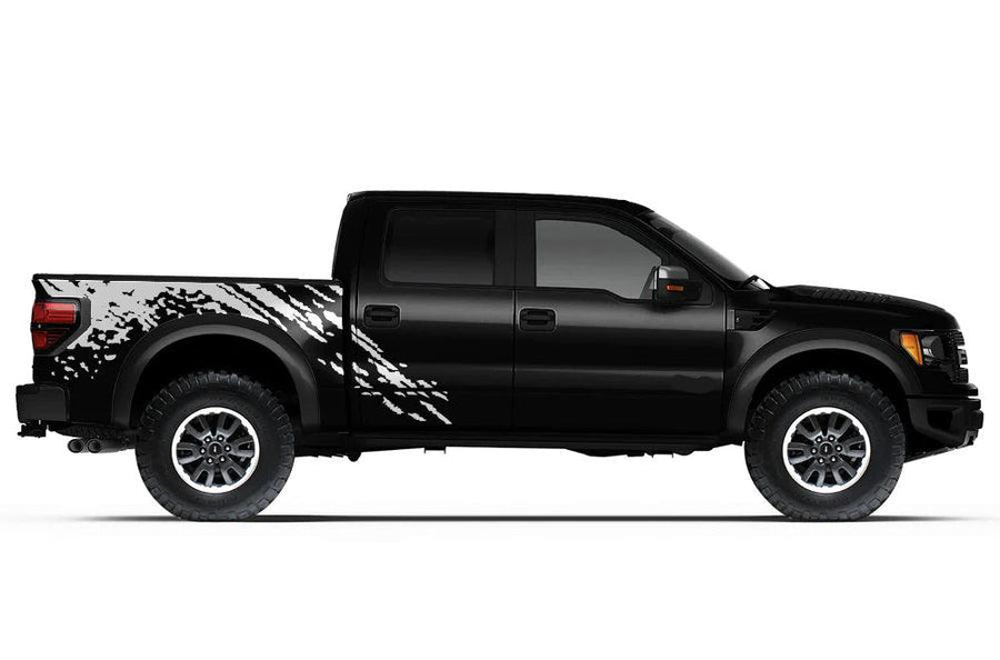 Ford F-150 SVT Raptor Mud Splash Bed Decals (Pair) : Vinyl Graphics Ki