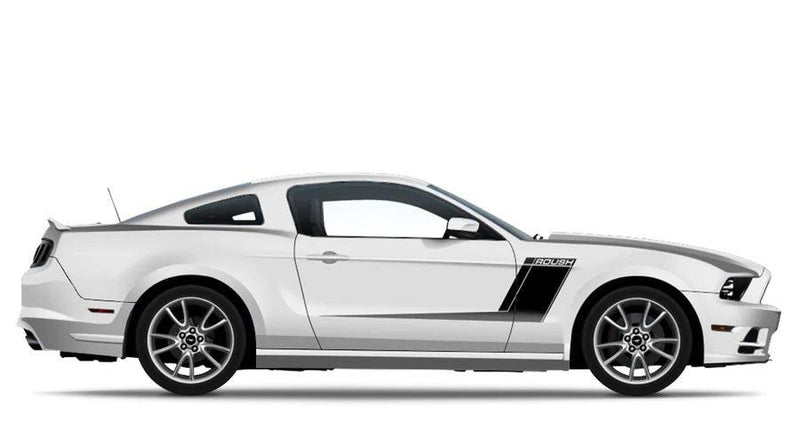 Ford Mustang Roush Racing Side Stripes Decals (Pair) : Vinyl Graphics