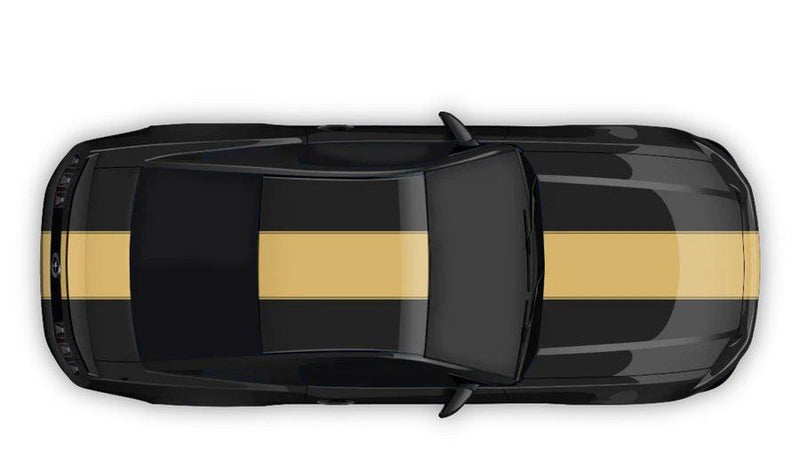 Ford Mustang Contoured Full Body Racing Stripes : Vinyl Graphics Kit F