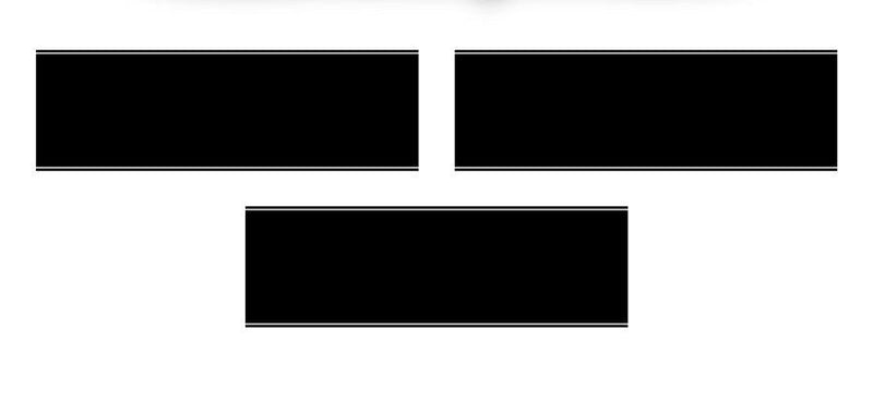 Ford Mustang Contoured Full Body Racing Stripes : Vinyl Graphics Kit F